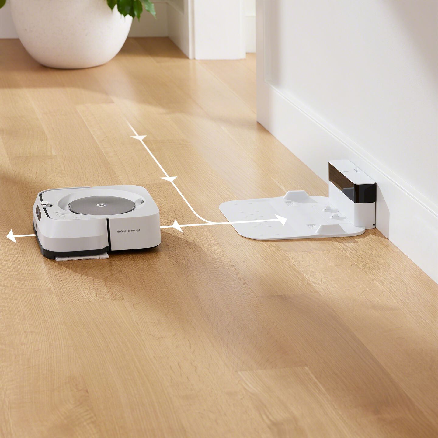 Aspirateur robot Roomba® i1+ & Robot laveur de sols Braava jet® m6